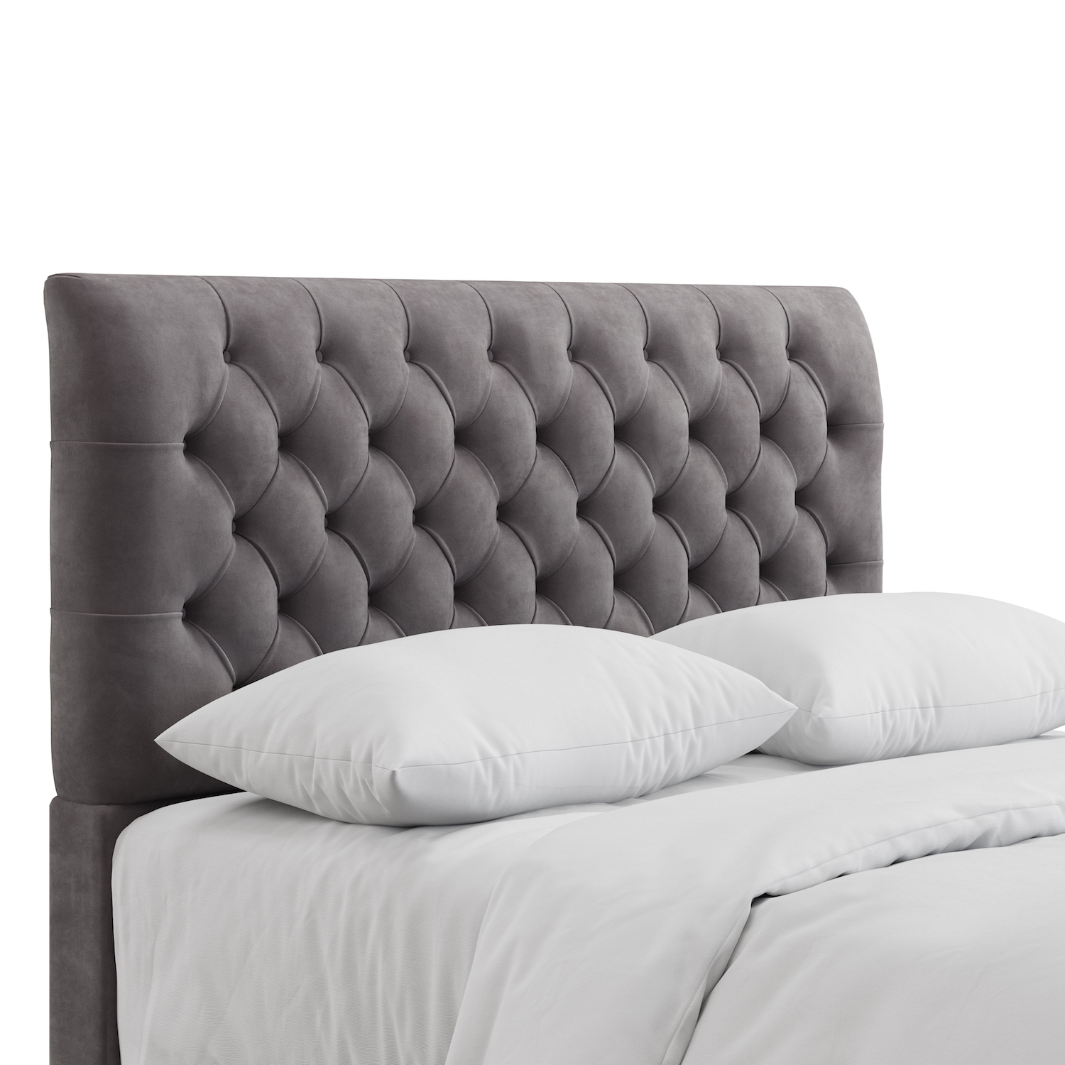 Ruffle Extra Deep Floor Standing Headboard - Bedworld