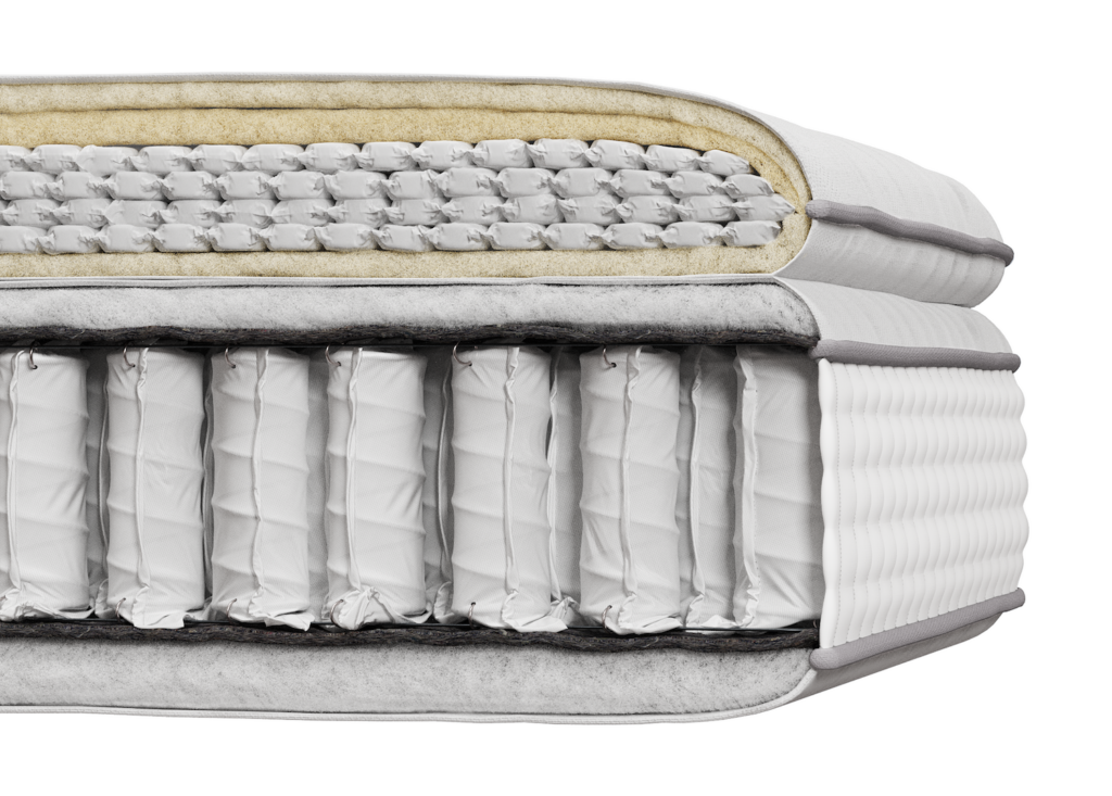 British Wool Cashmere Silk 8000 Pocket Natural Mattress - Bedworld